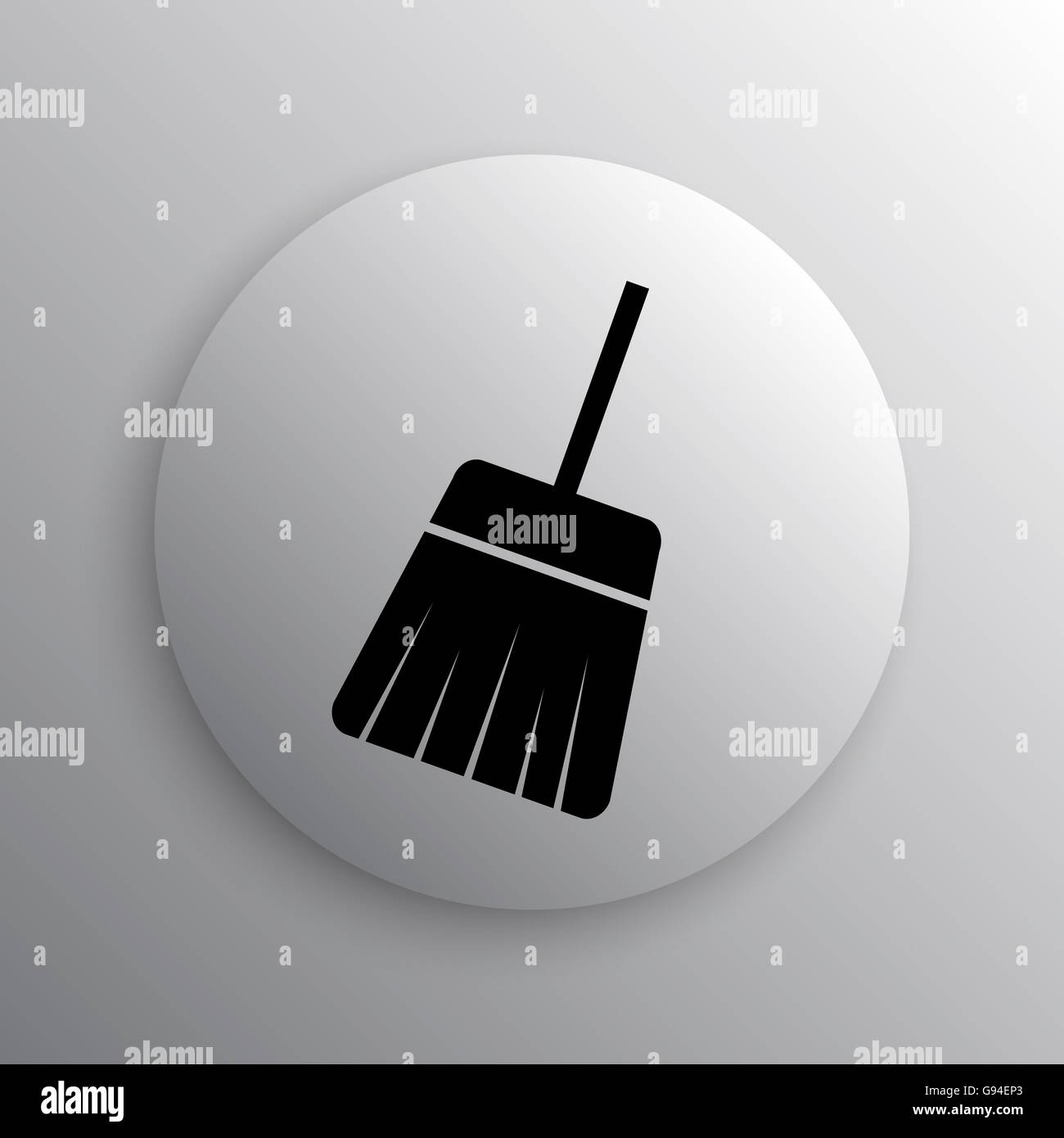 Sweep icon. Internet button on white background Stock Photo - Alamy