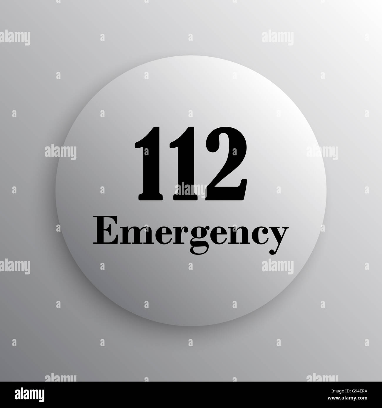 Number emergency 112 black hi-res stock photography and images - Alamy