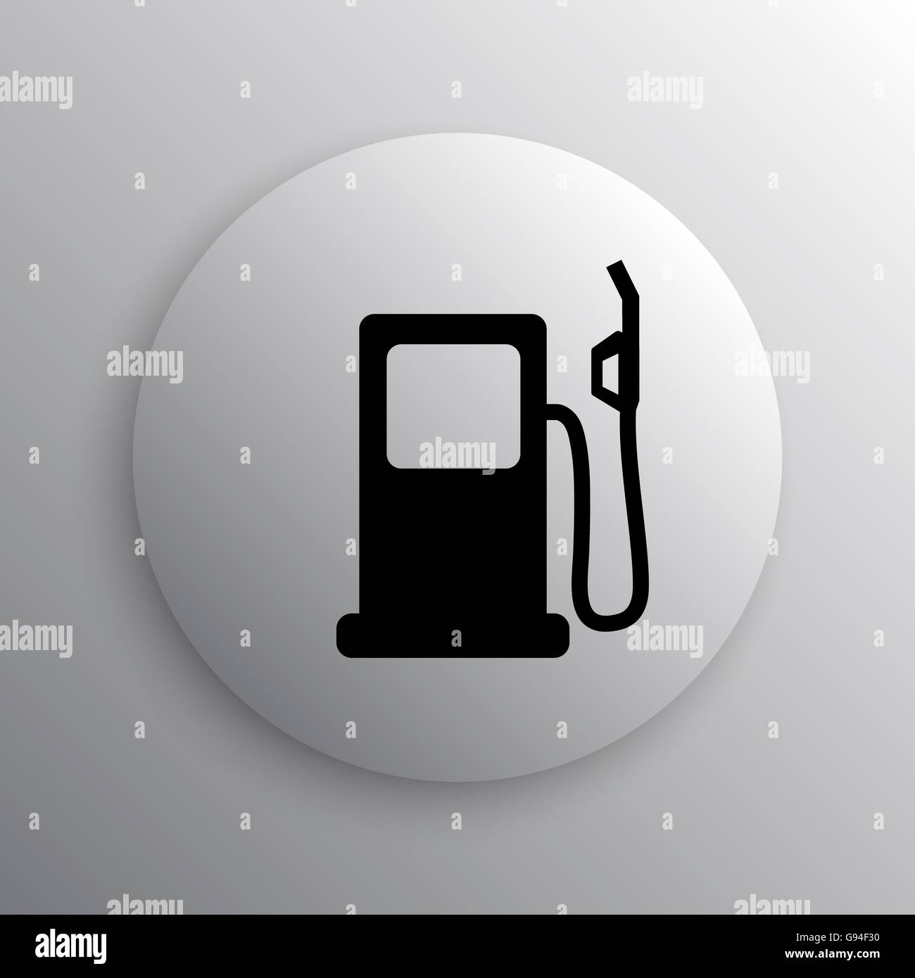 Gas pump icon. Internet button on white background Stock Photo - Alamy