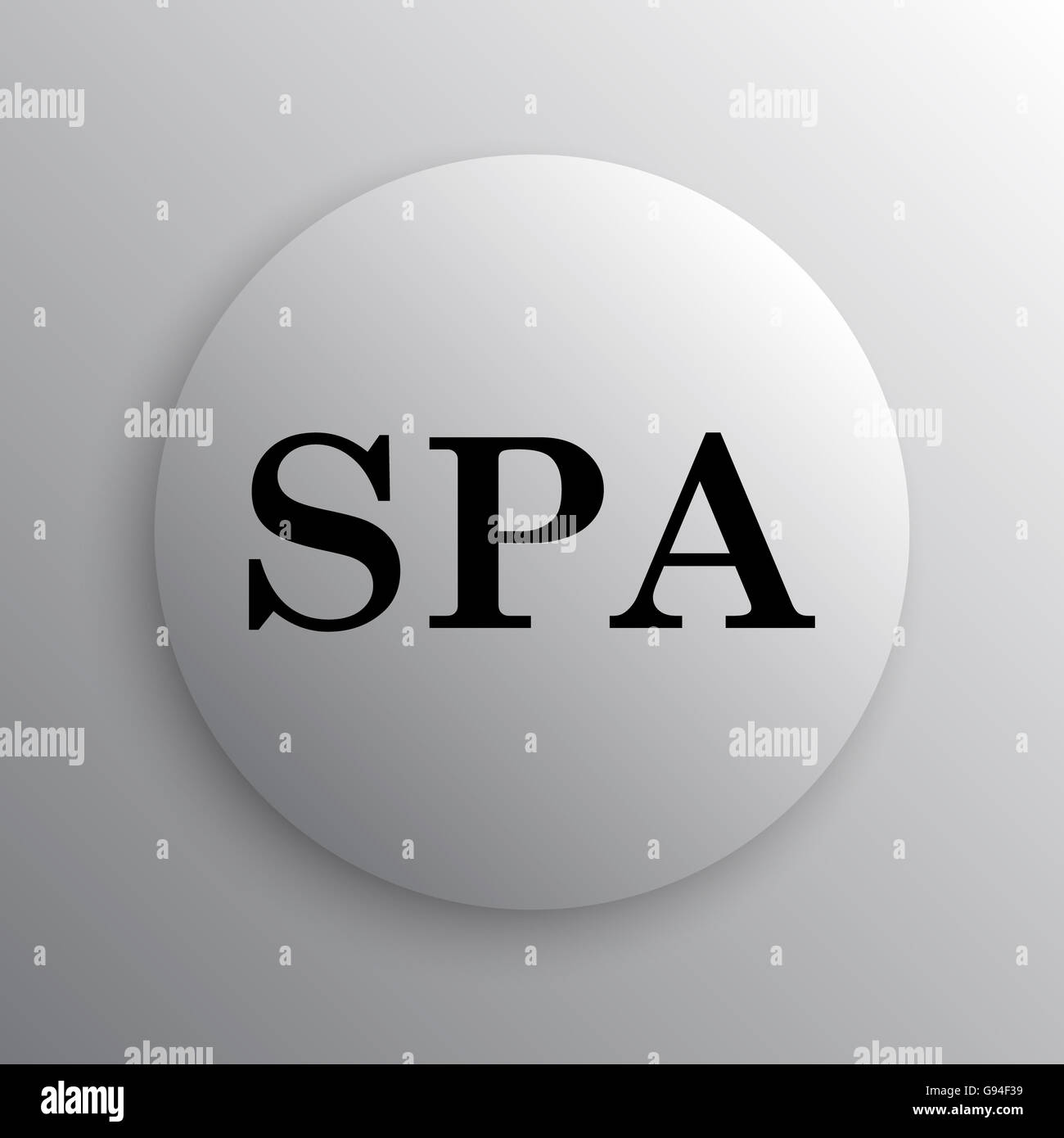 Spa icon. Internet button on white background Stock Photo - Alamy