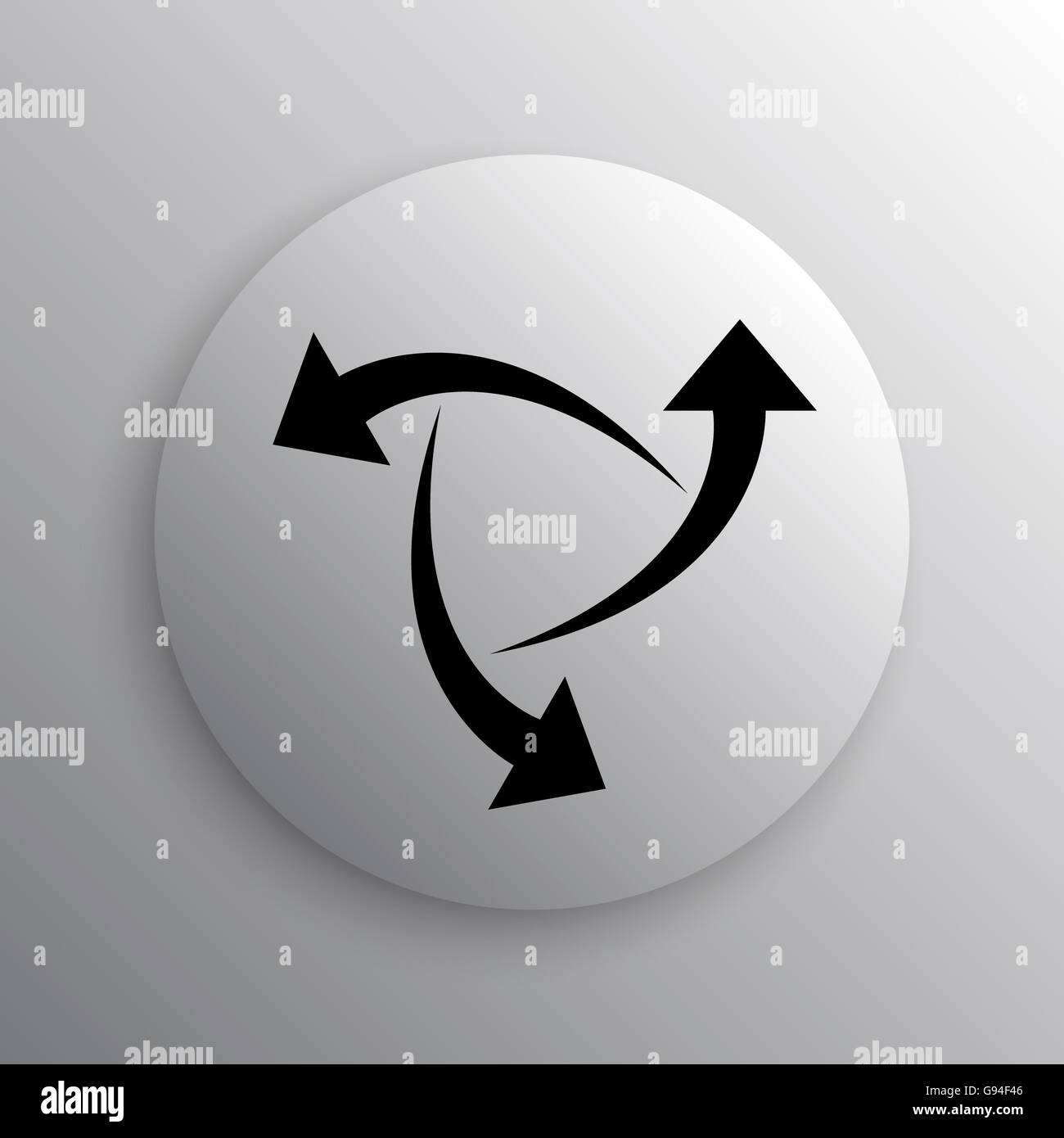 Change icon. Internet button on white background Stock Photo - Alamy