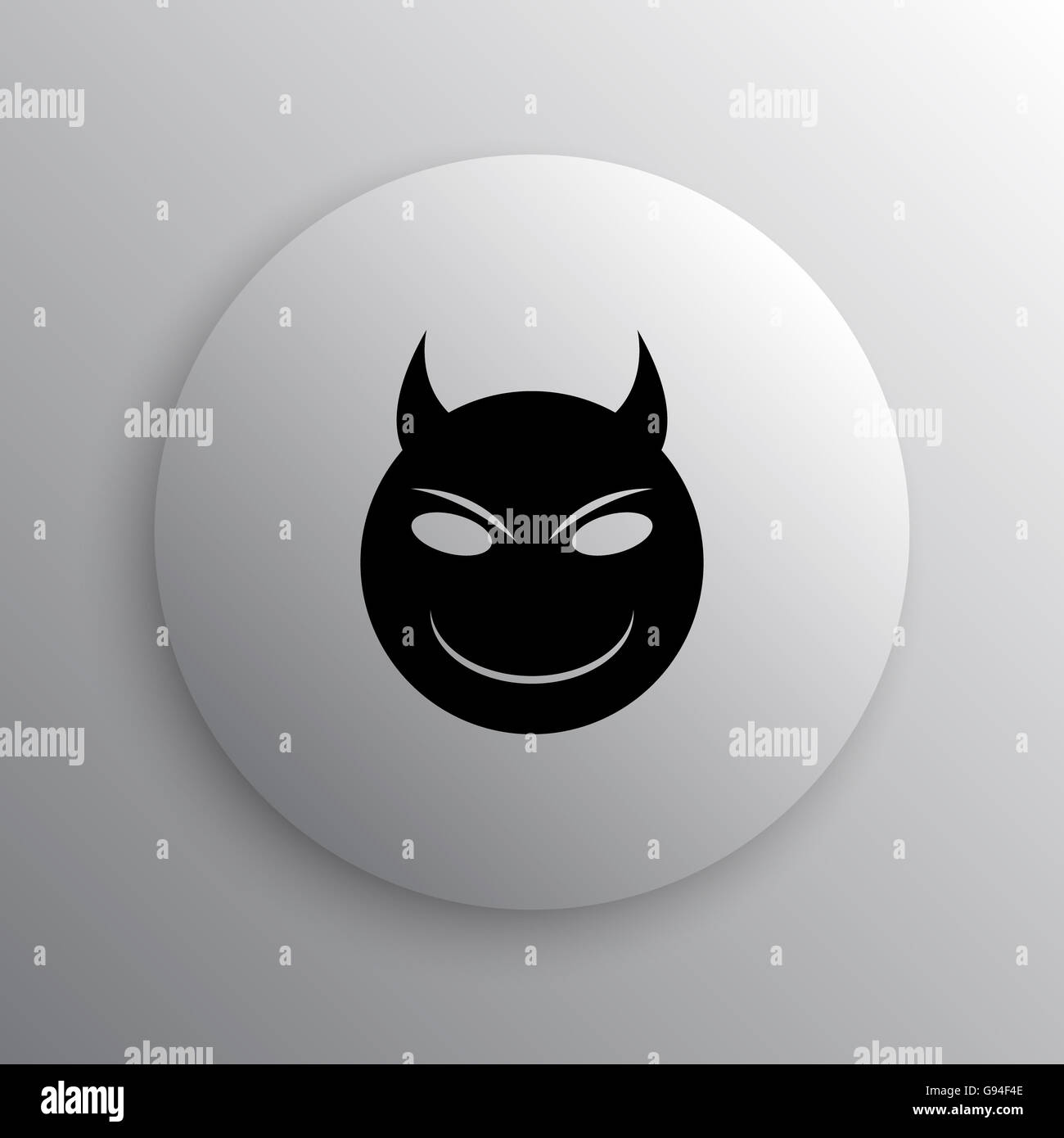 Satan evil icon black hi-res stock photography and images - Alamy