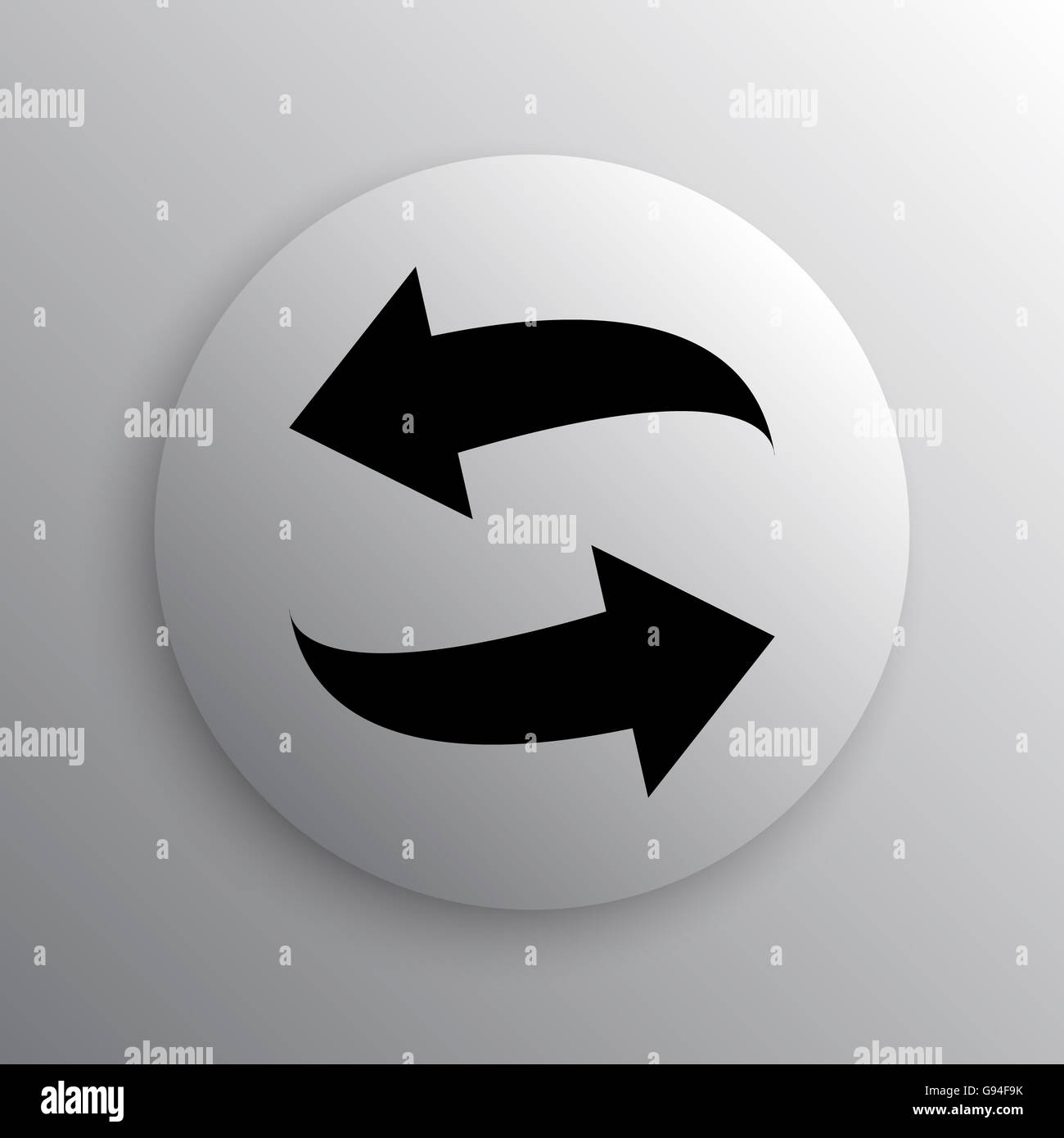 Swap icon. Internet button on white background Stock Photo - Alamy