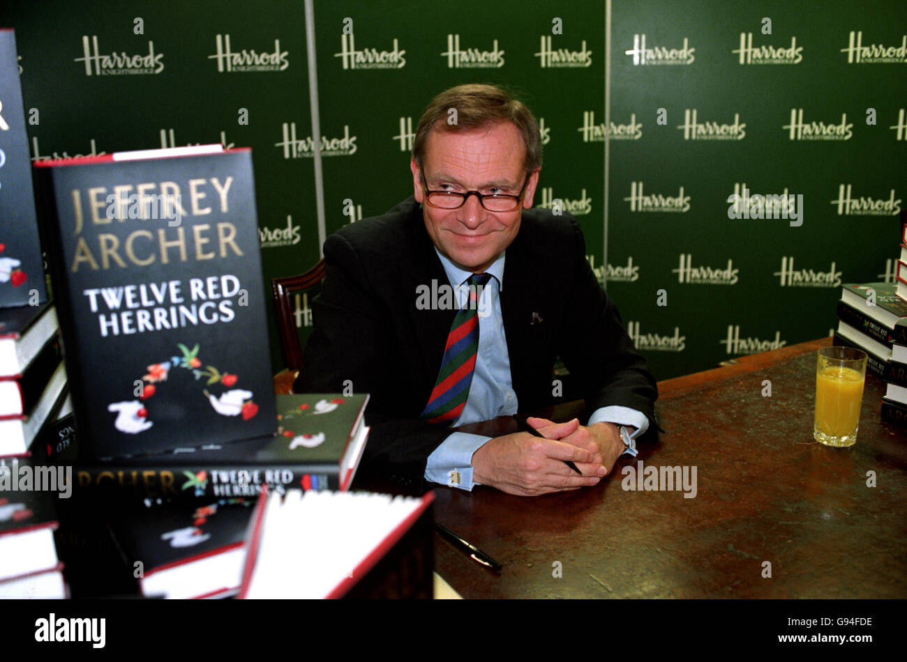 Jeffrey Archer Book Signing - Harrods Stock Photo - Alamy
