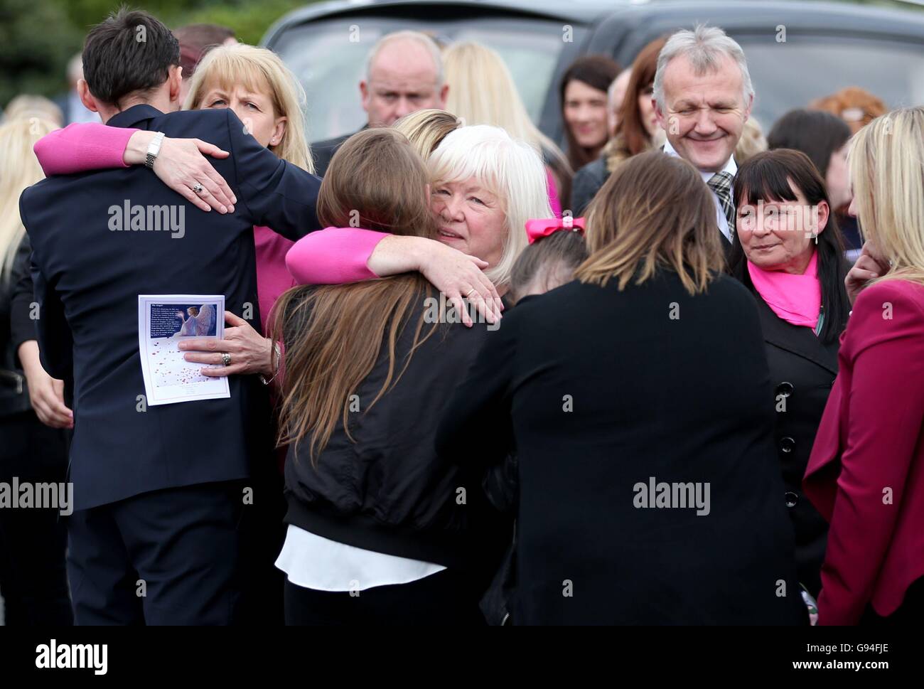Fay Aitchison, the mother of Kirsty Aitchison, consoles friends and ...