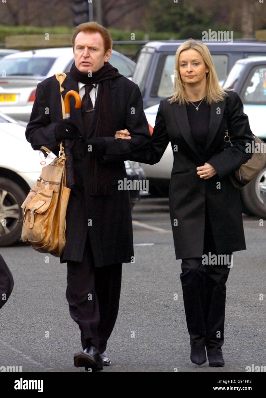 Mike McCartney, brother of former Beatle Paul, arrives with wife Rowena ...