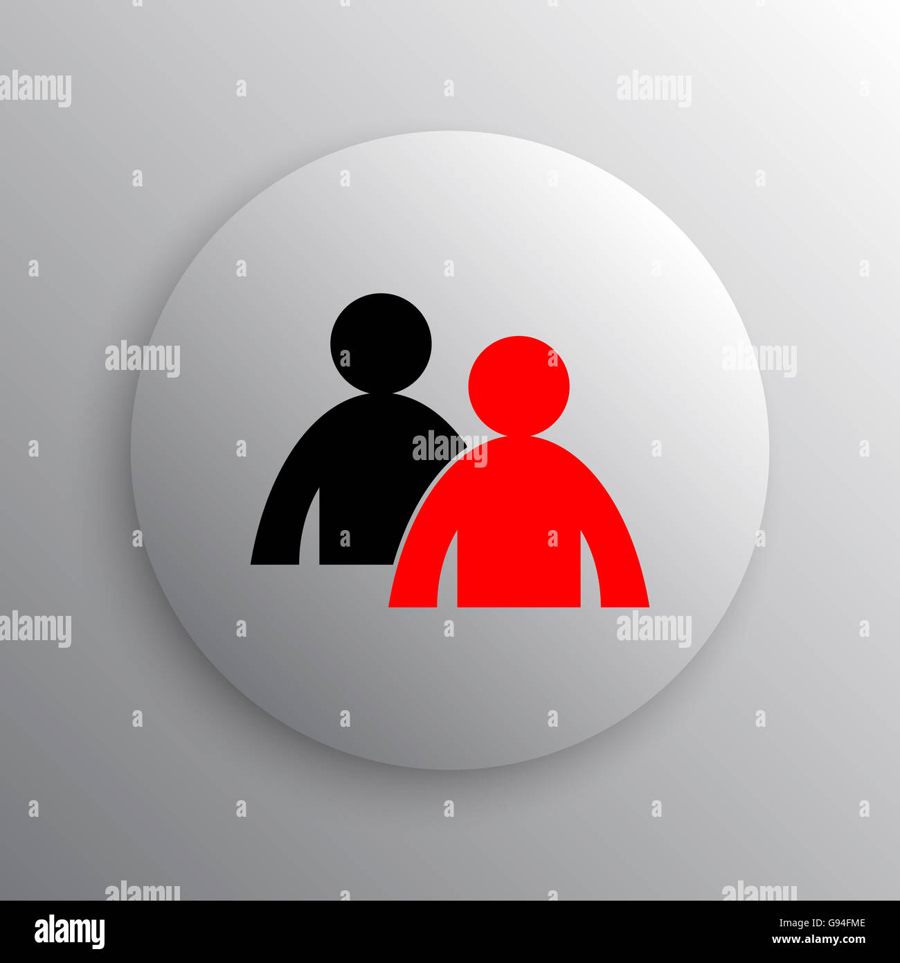 Mentoring icon. Internet button on white background Stock Photo - Alamy