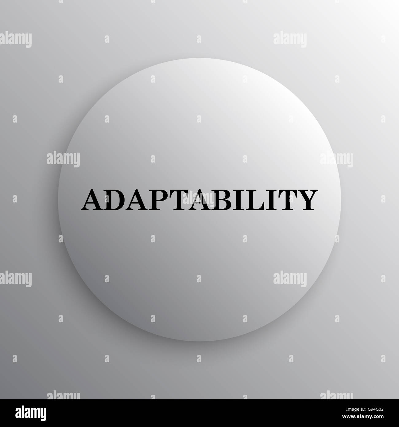 Adaptability icon. Internet button on white background Stock Photo - Alamy