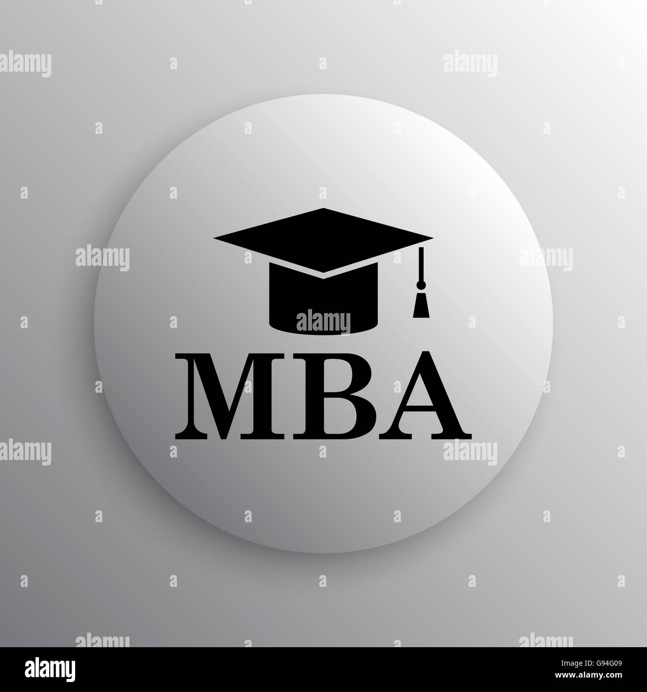Mba icon internet button on hi-res stock photography and images - Alamy