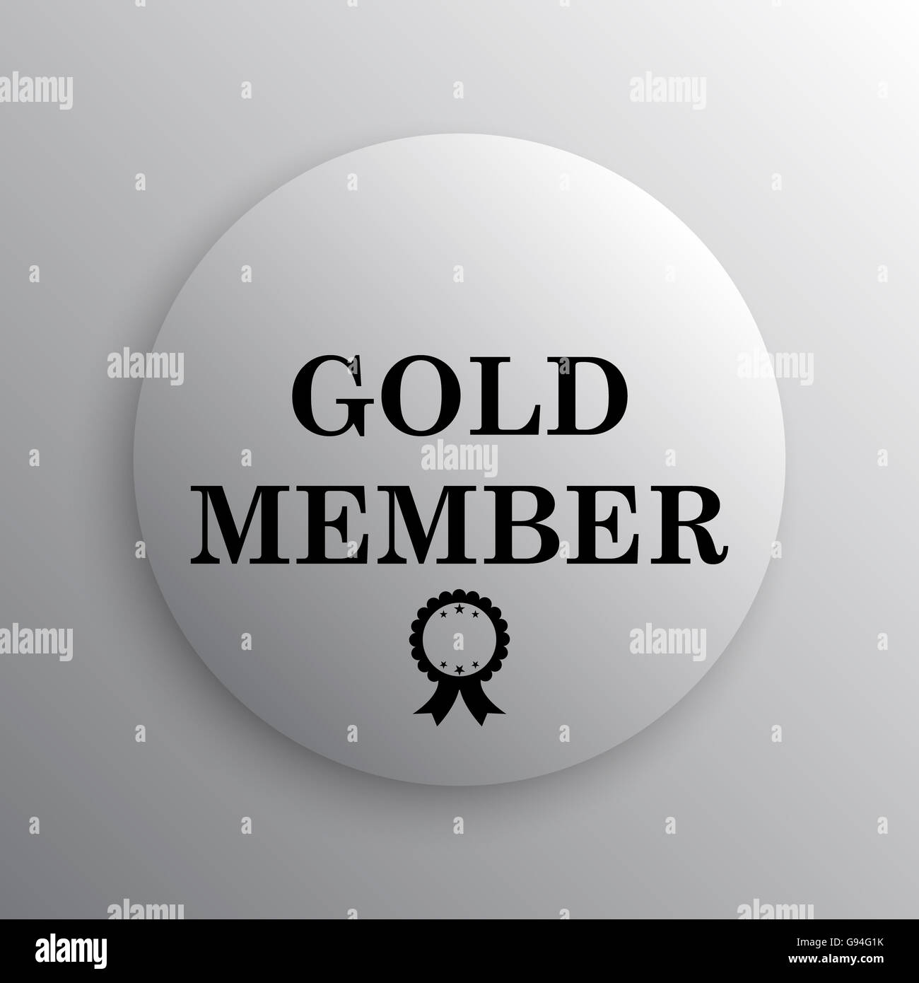 Gold member icon hi-res stock photography and images - Alamy