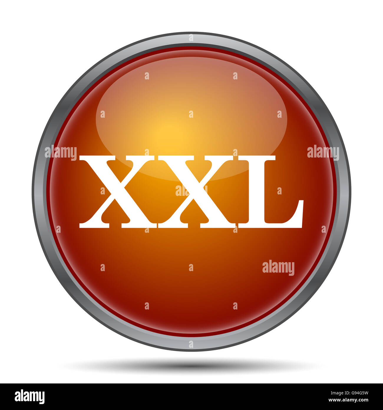 XXL icon. Internet button on white background Stock Photo - Alamy