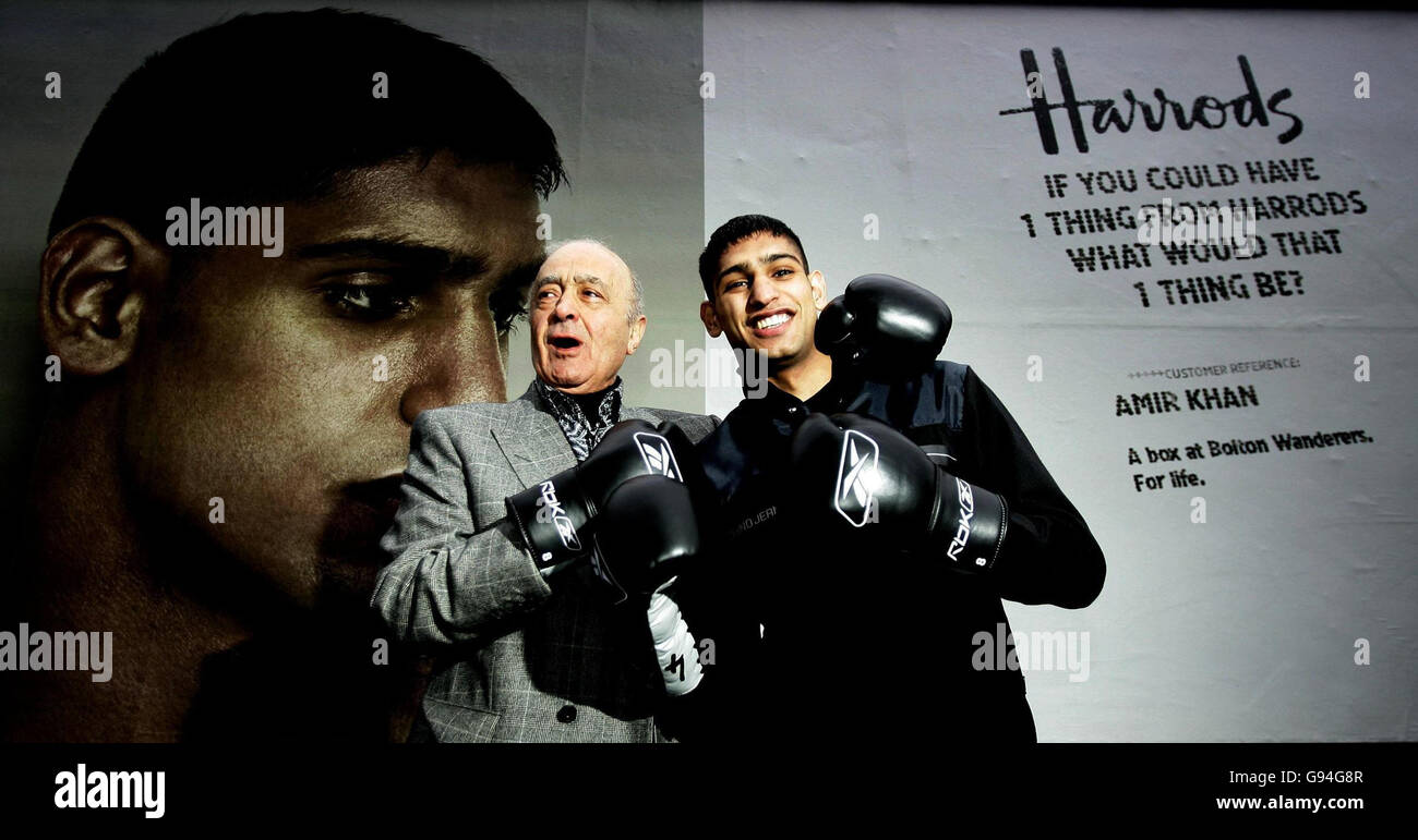 Harrods owner Mohamed Al Fayed launches the department store's first ...