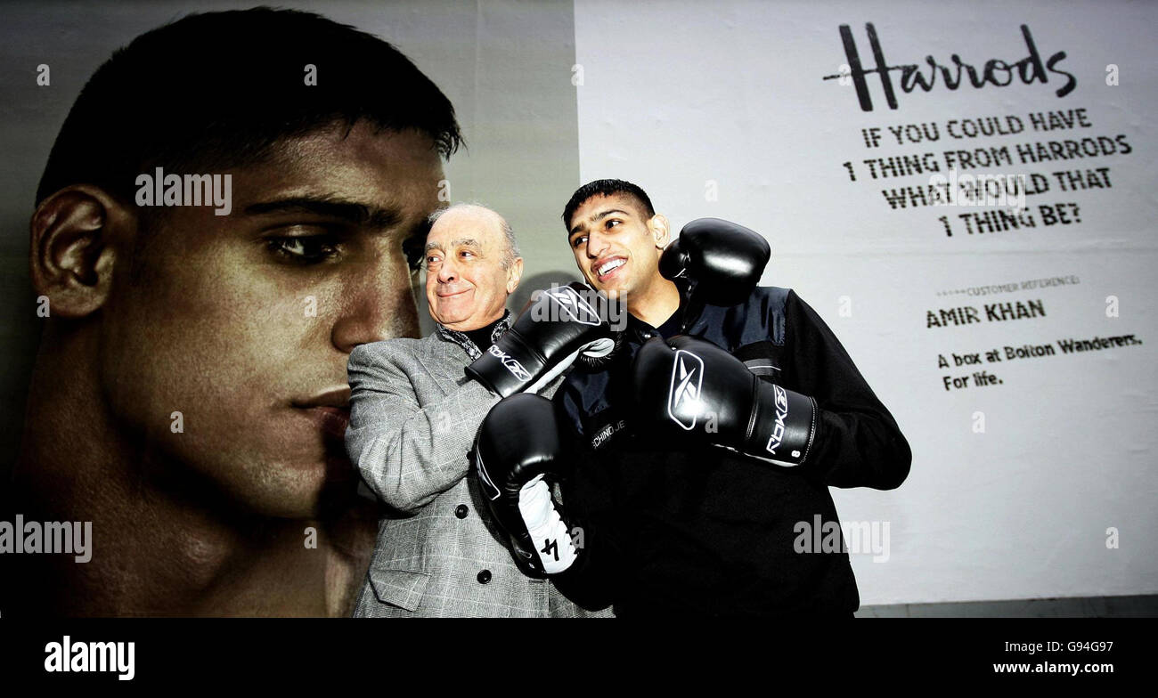Harrods owner Mohamed Al Fayed launches the department store's first ...