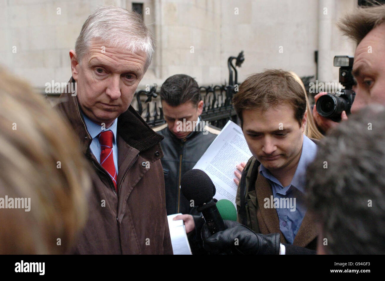 Detective Superintendent Kevin Macey (left) of Essex Constabulary talks ...
