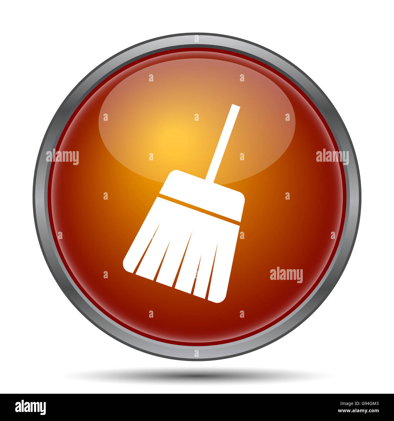 Sweep icon. Internet button on white background Stock Photo - Alamy