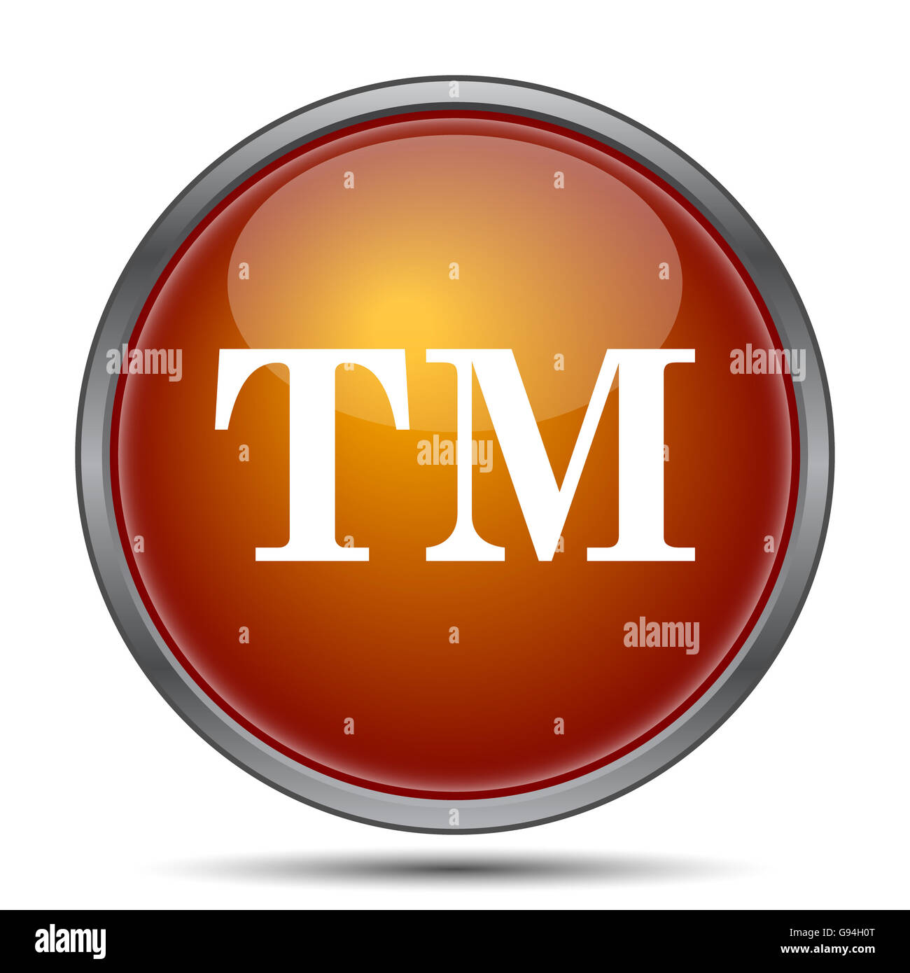 Trade mark icon. Internet button on white background Stock Photo - Alamy