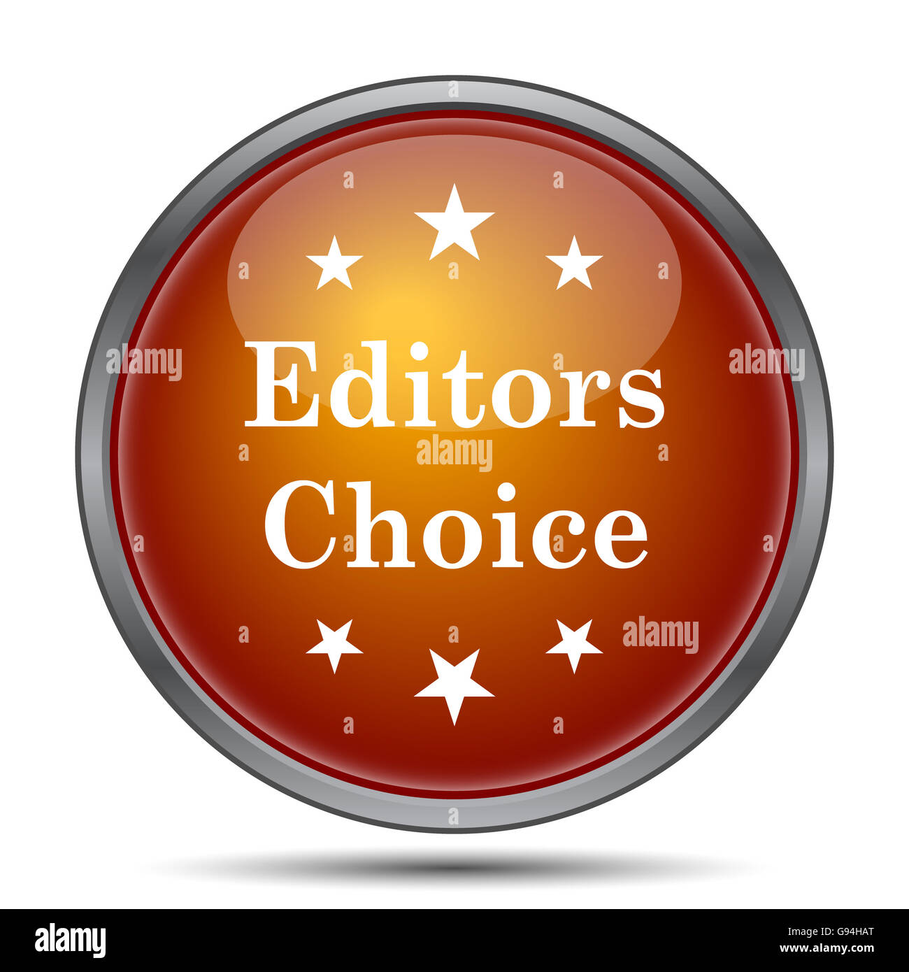 Editors choice icon. Internet button on white background Stock Photo ...