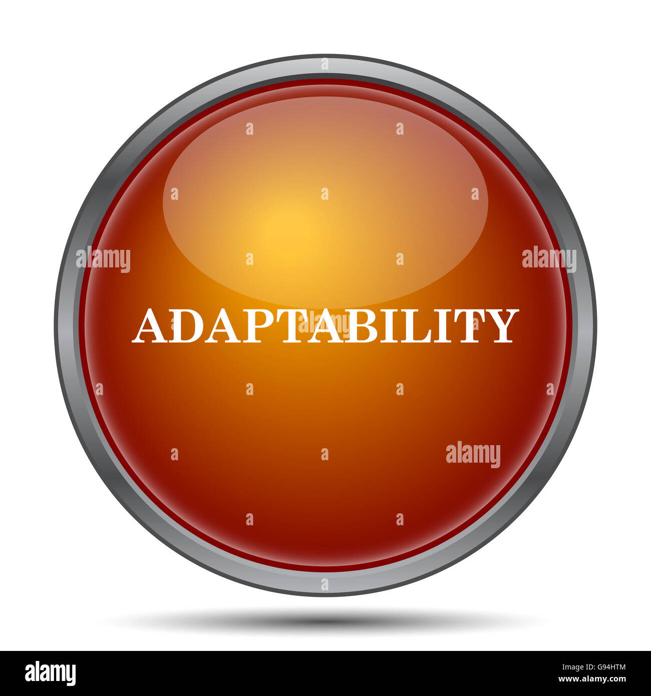 Adaptability icon. Internet button on white background Stock Photo - Alamy