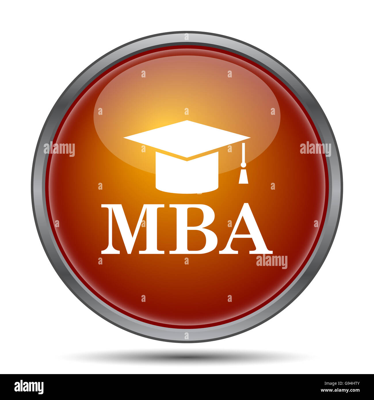 Mba icon internet button on hi-res stock photography and images - Alamy