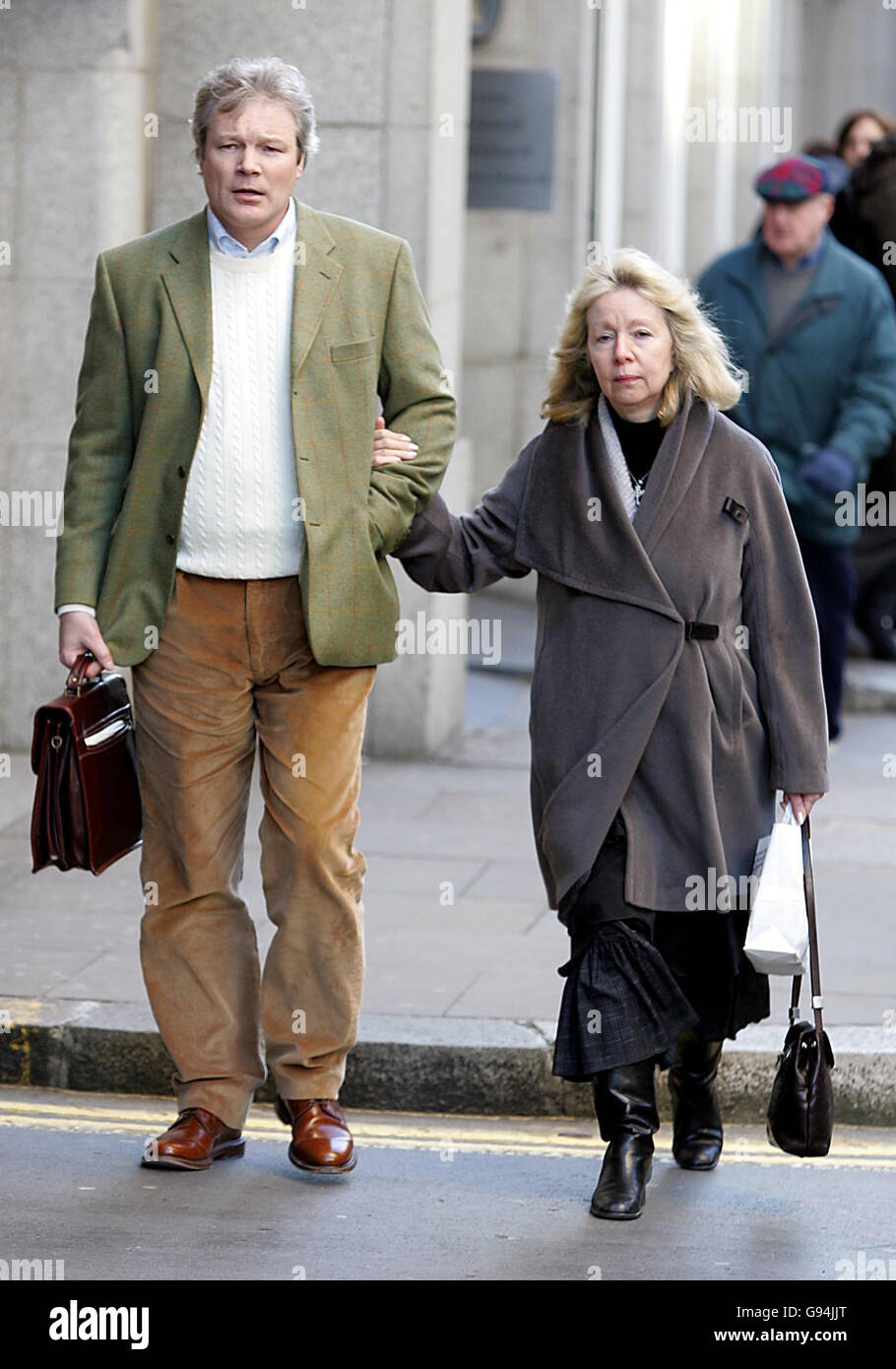 Sion Jenkins Wife Christina Arrive Old Bailey High Resolution Stock ...