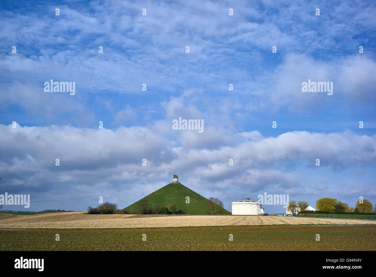 The site of the battlefield of Waterloo in Belgium Stock Photo - Alamy