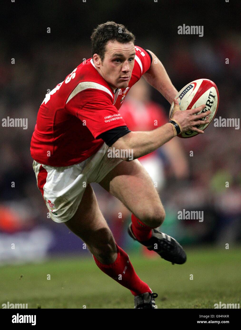 Mark Jones of Wales during the RBS 6 Nations match at the Millennium ...