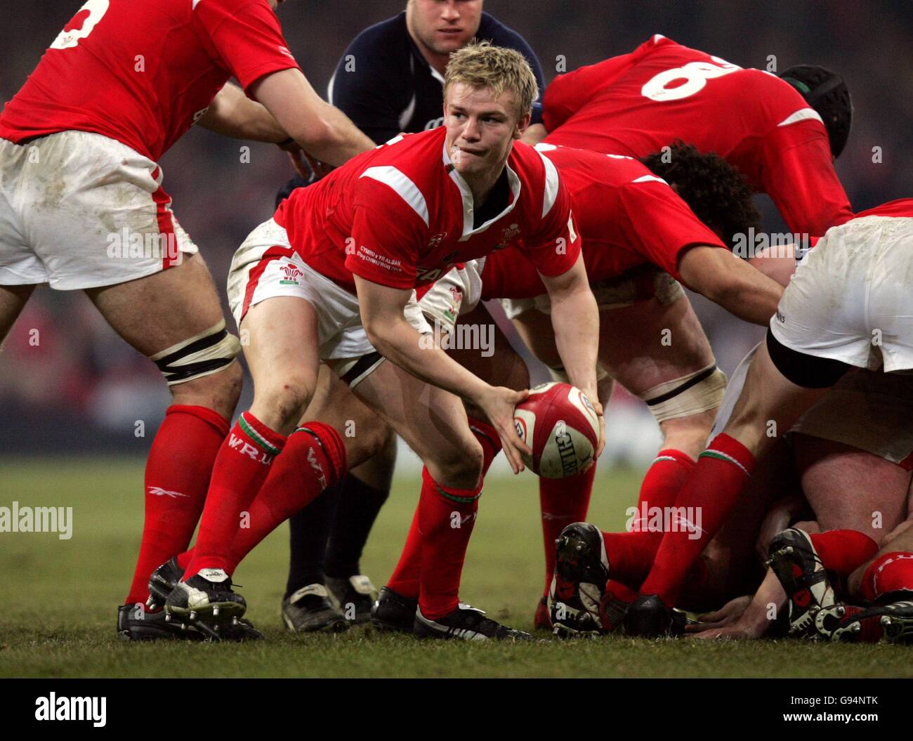 Dwayne Peel of Wales during the RBS 6 Nations match at the Millennium ...