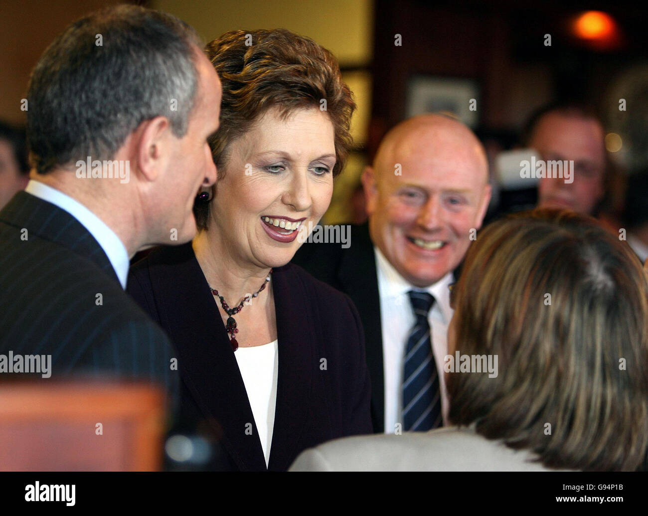 Irish president mary mcaleese with husband dr martin mcaleese left hi ...