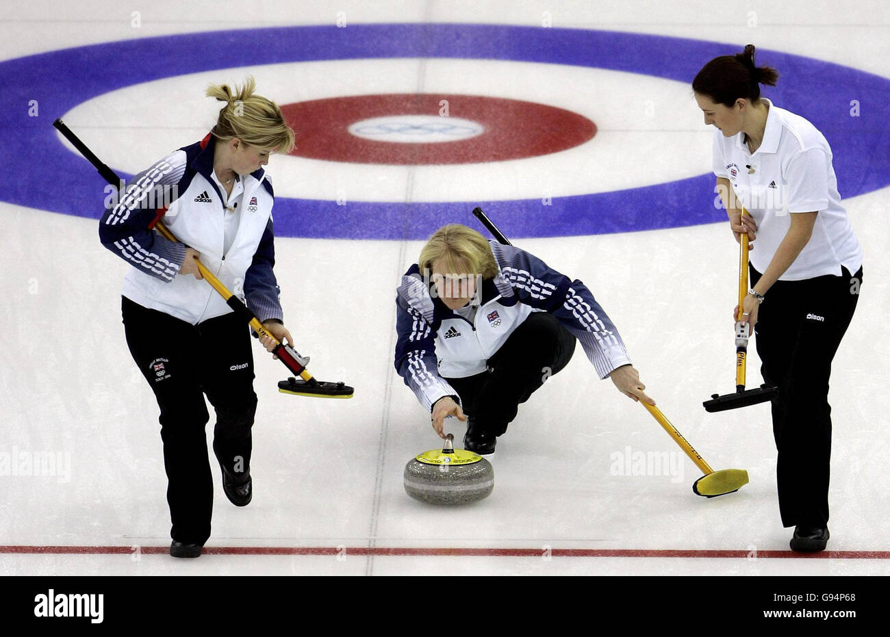 Great Britain's (from left-right) Kelly Wood, Rhona Martin and Lynn ...