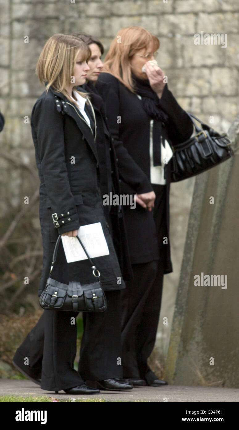 From left: Daughter Stacey, wife Julie Ann and Julie Ann's mother leave ...