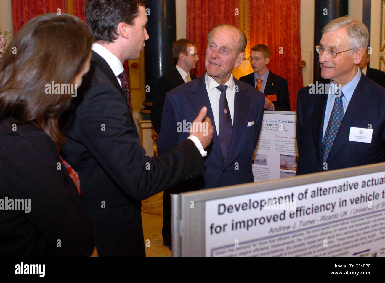 The Duke of Edinburgh talks with Oxford University Industrial Fellow ...