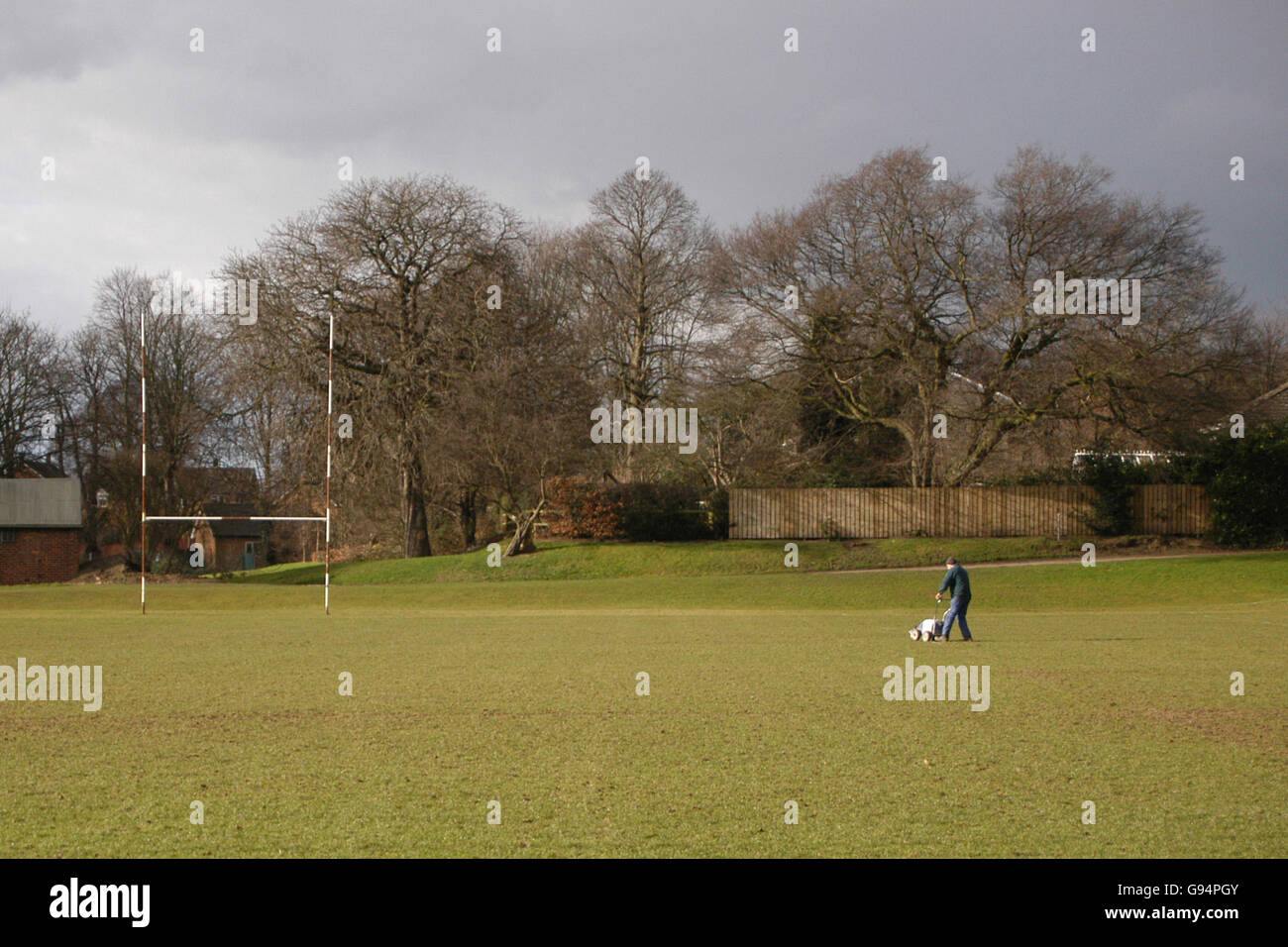 School Sports Playing Field Stock Photo - Alamy