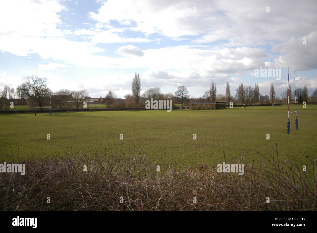 School Sports Playing Field Stock Photo - Alamy