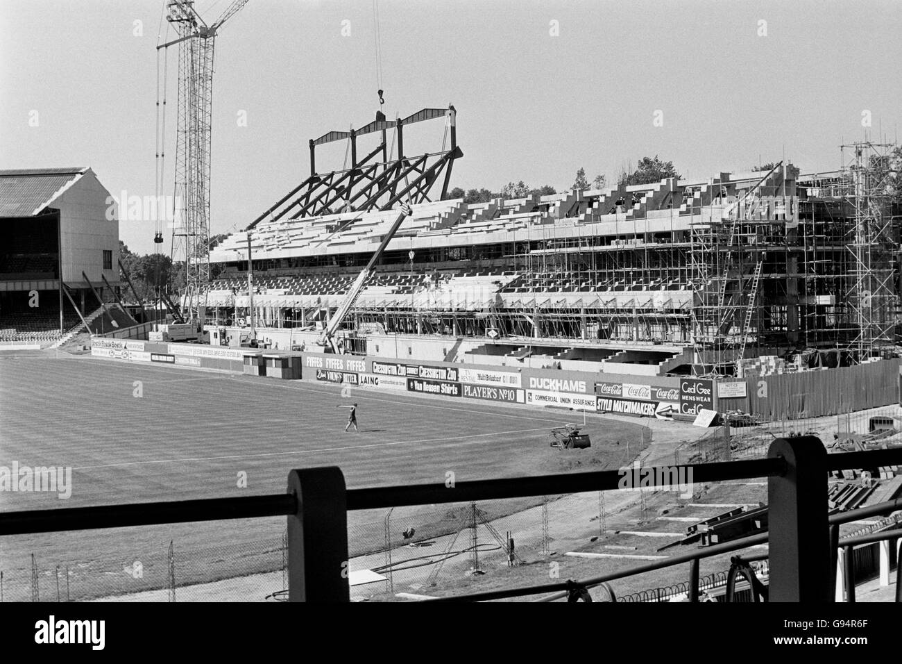 Stamford bridge stadium stand Black and White Stock Photos & Images - Alamy