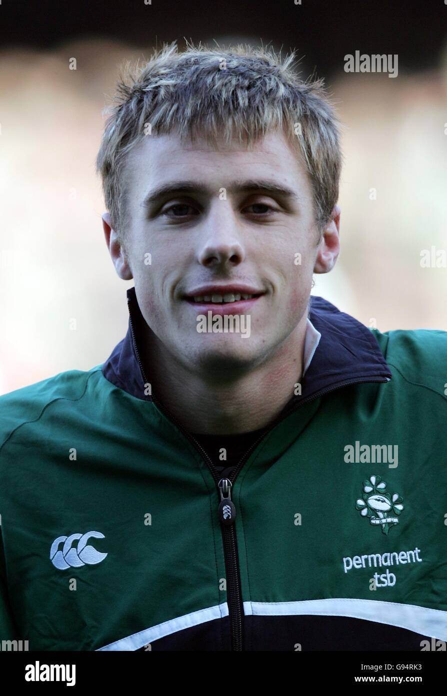 Tommy Bowe during the RBS 6 Nations match at Lansdowne Road, Dublin ...