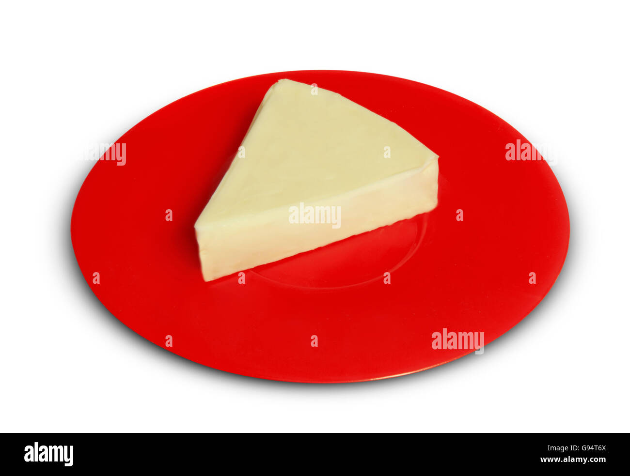 A Portion of Triangular Spread Cheese Stock Photo - Alamy