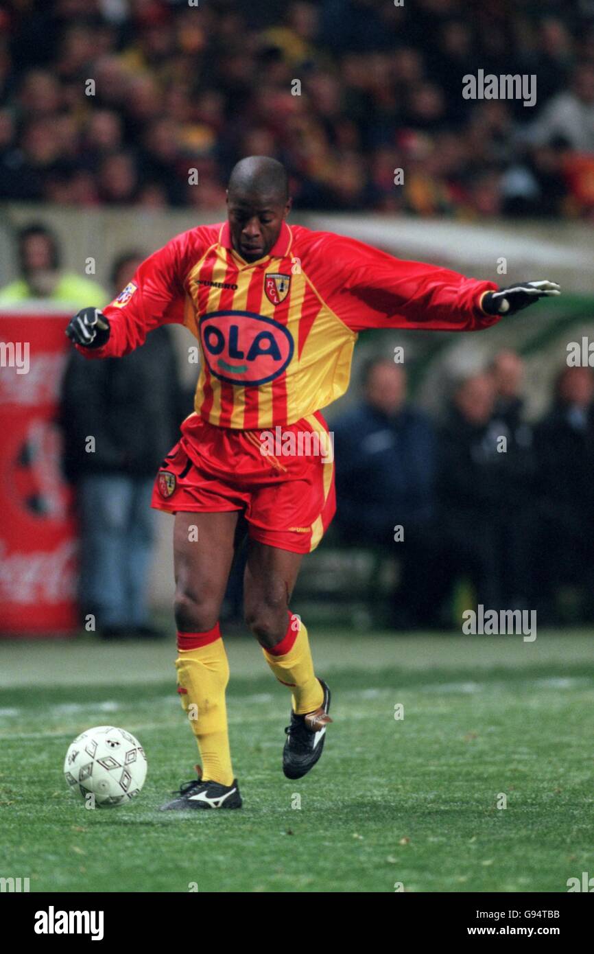 French Soccer - Premiere Division - RC Lens v Bastia. Pascal Nouma, RC ...