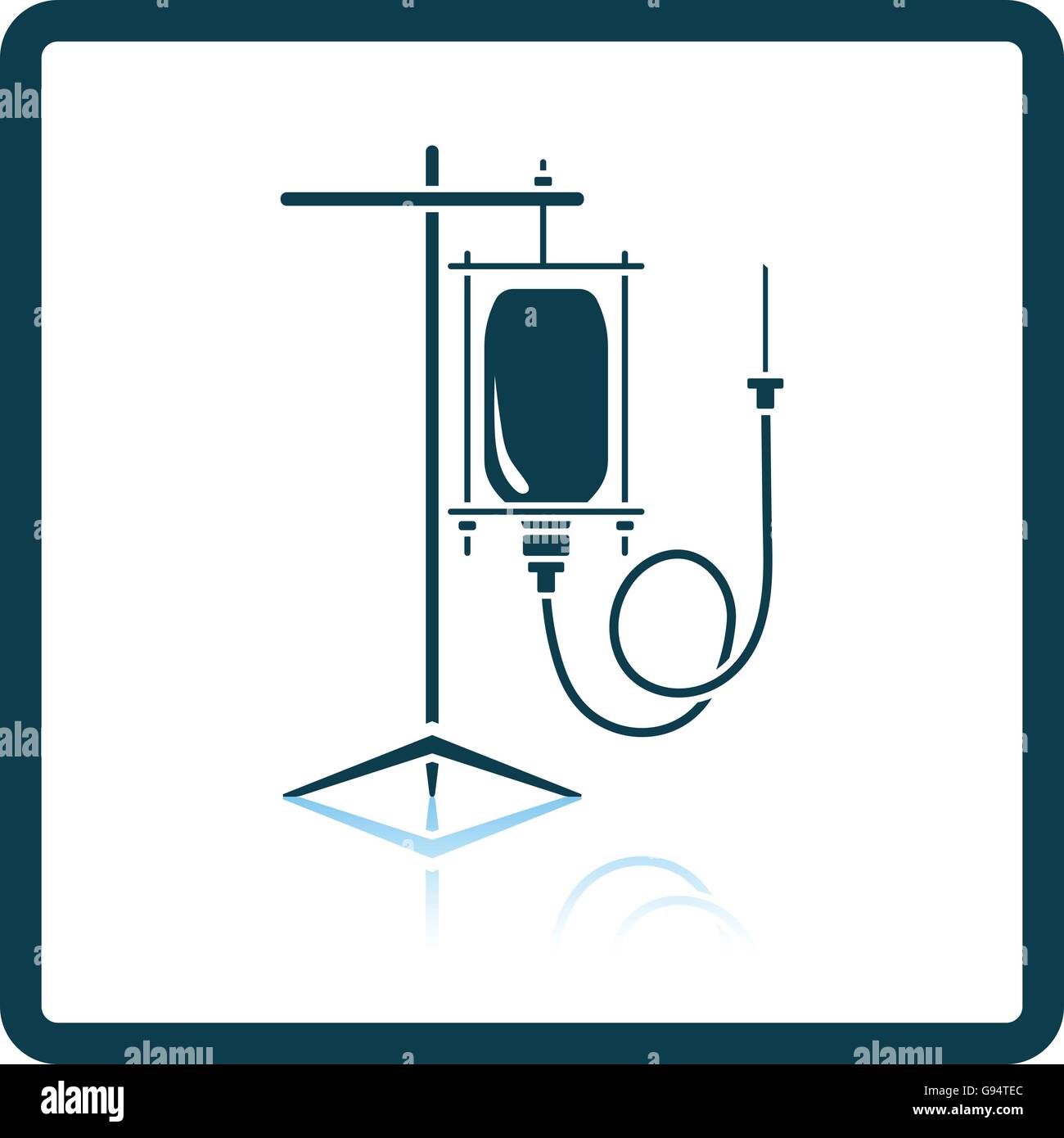 Drop counter icon. Shadow reflection design. Vector illustration Stock ...