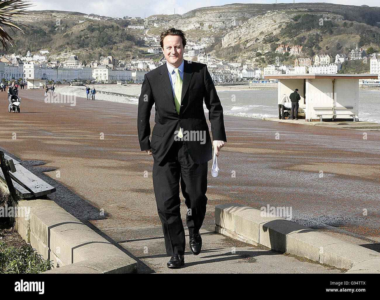 Conservative Party leader David Cameron MP arrives at the Welsh ...