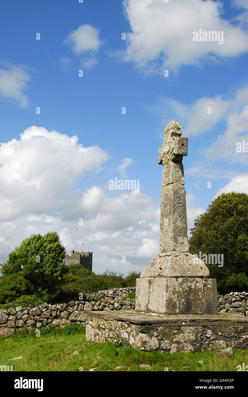 Dysert O'Dea high cross, Corofin, County Clare, Ireland Stock Photo - Alamy