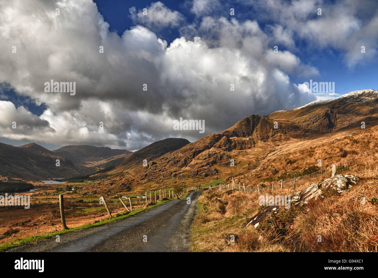 Macgillycuddy's Reeks, near Gap of Dunloe, Iveragh peninsula, County ...