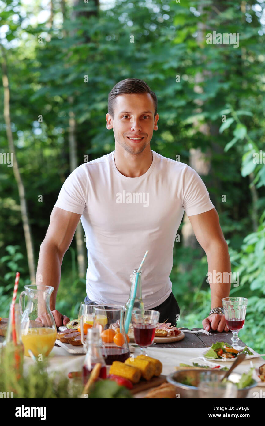 People on the picnic Stock Photo - Alamy