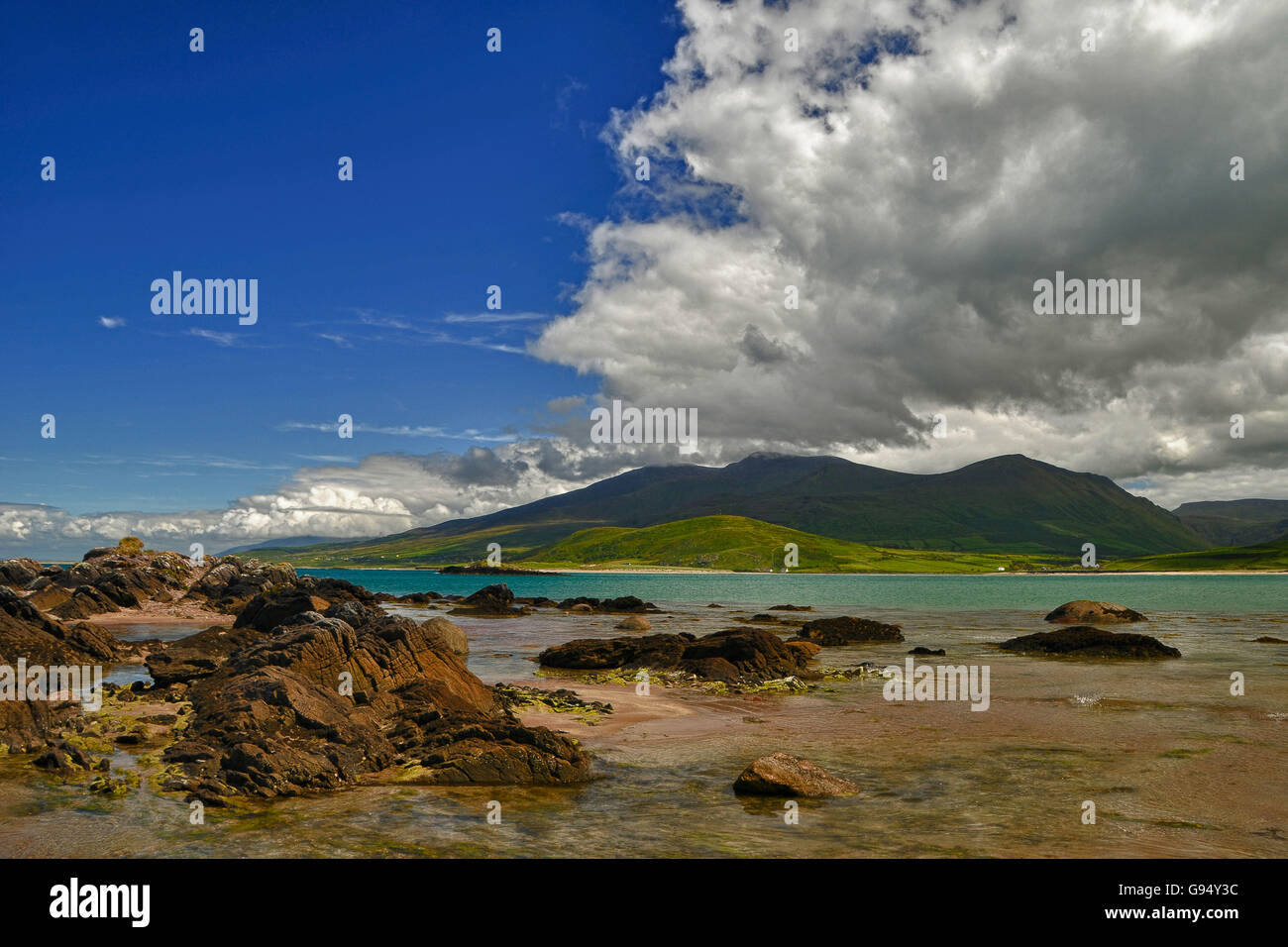 Cappagh, Brandon Bay, Dingle Peninsula, County Kerry, Ireland Stock ...