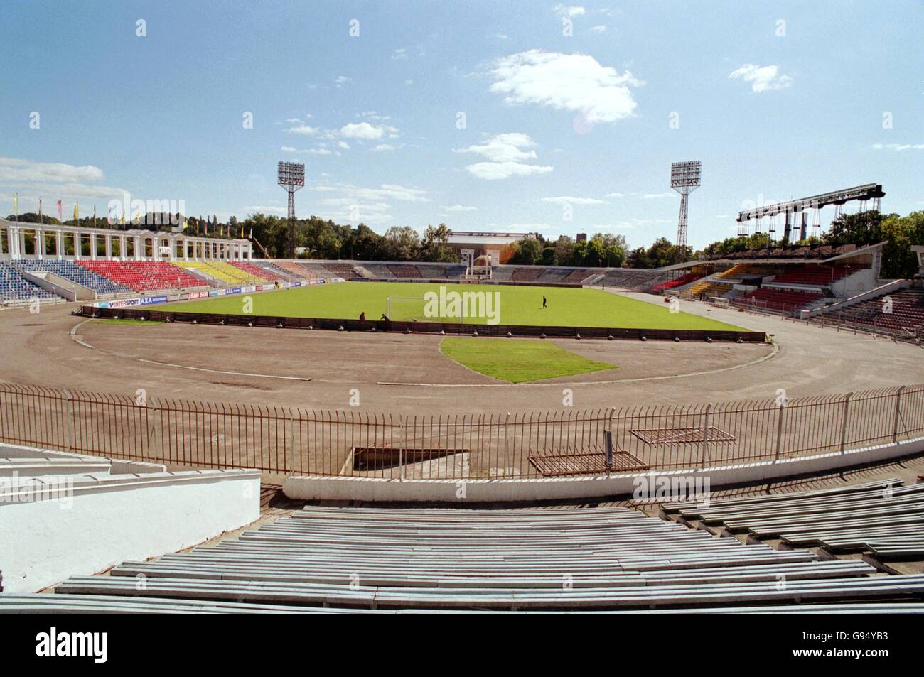 General view of the zalgiris stadium in vilnius hi-res stock ...