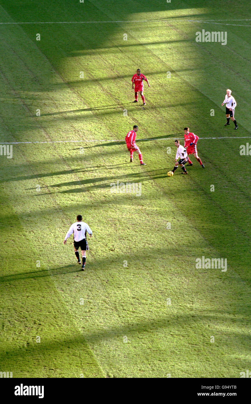 The Bolton Wanderers and Crystal Palace players cast long shadows ...