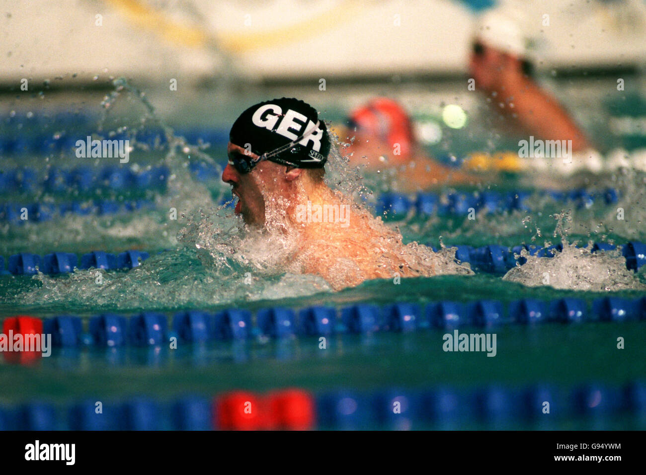 Mark Warnecke of Germany on his way to a new 50m breaststroke world ...