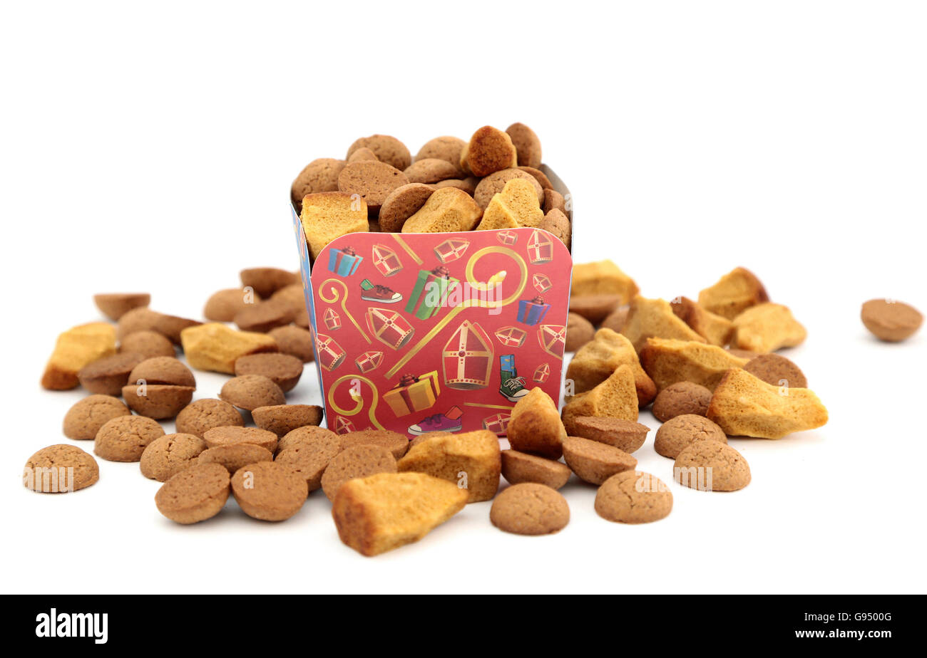 Traditional cookies for the celebration of Sinterklaas, a dutch holiday ...
