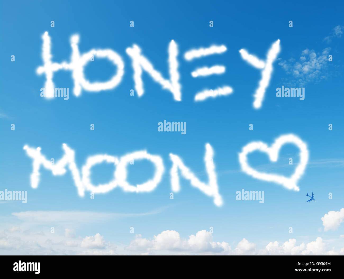 Sky writing plane hi-res stock photography and images - Alamy
