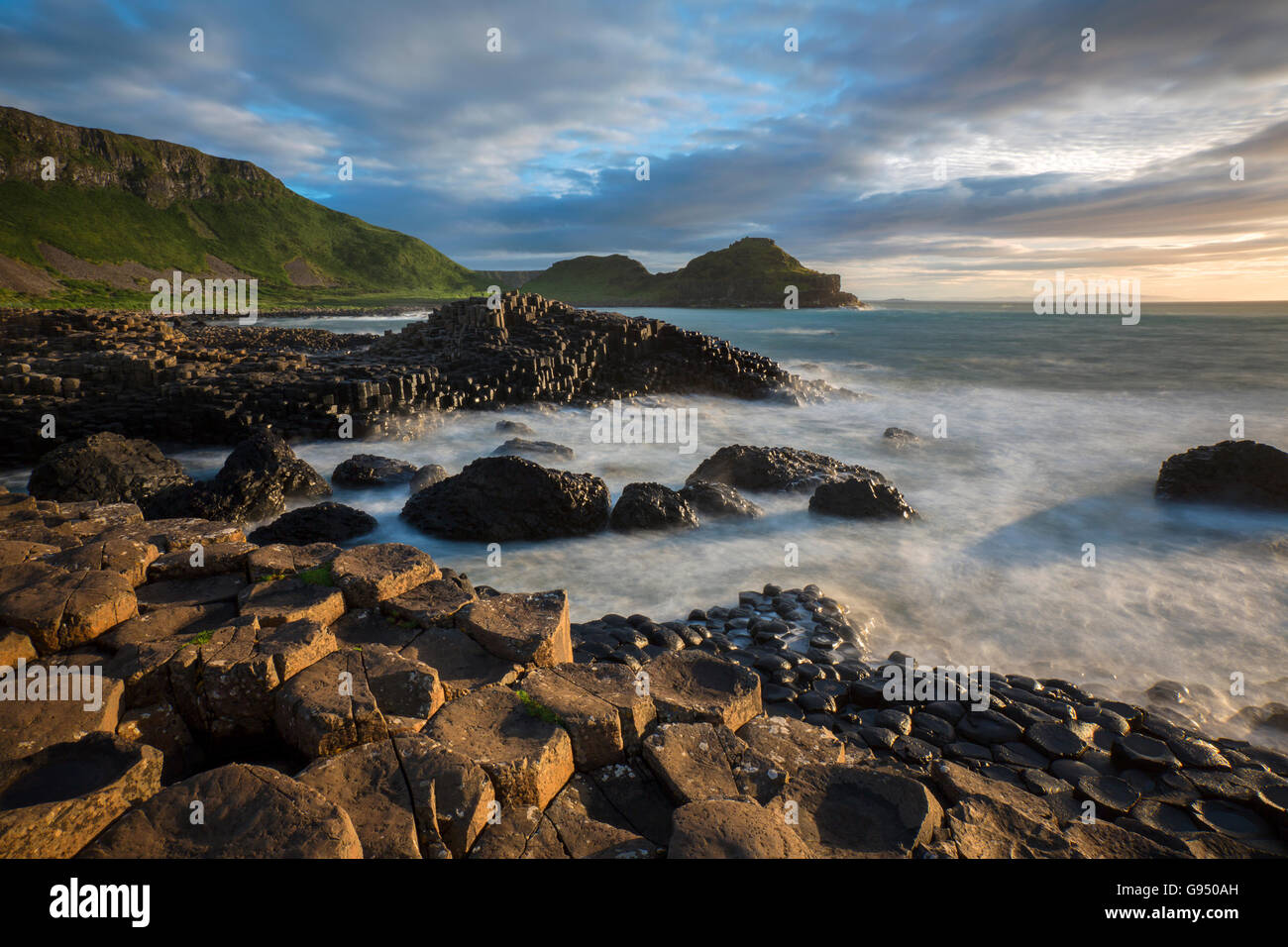 The Giants Causeway in County Antrim in Northern Ireland. A UNESCO ...