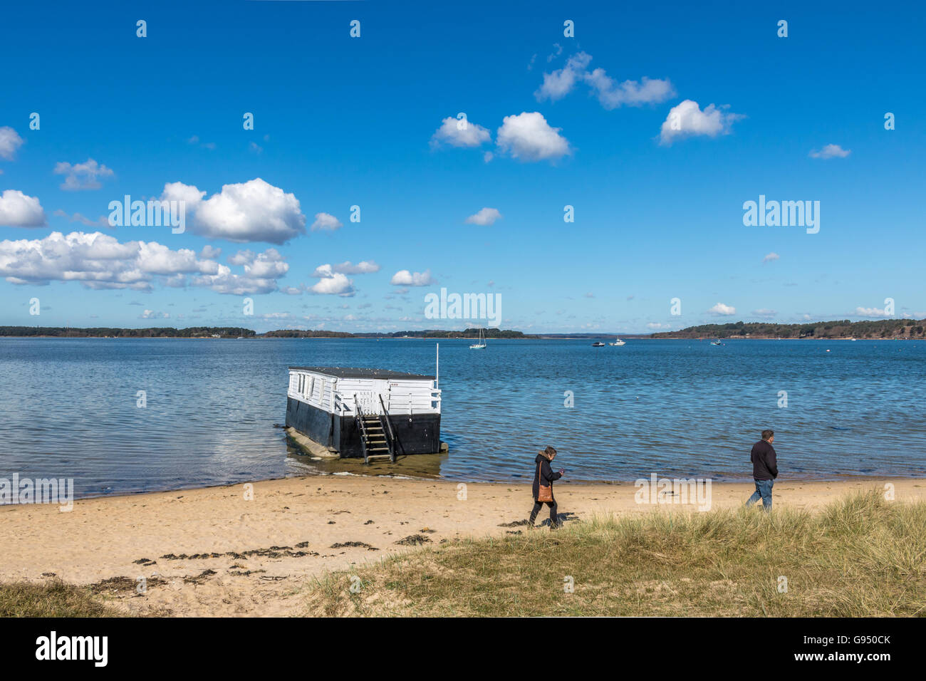 Studland bay dorset boat hi-res stock photography and images - Alamy